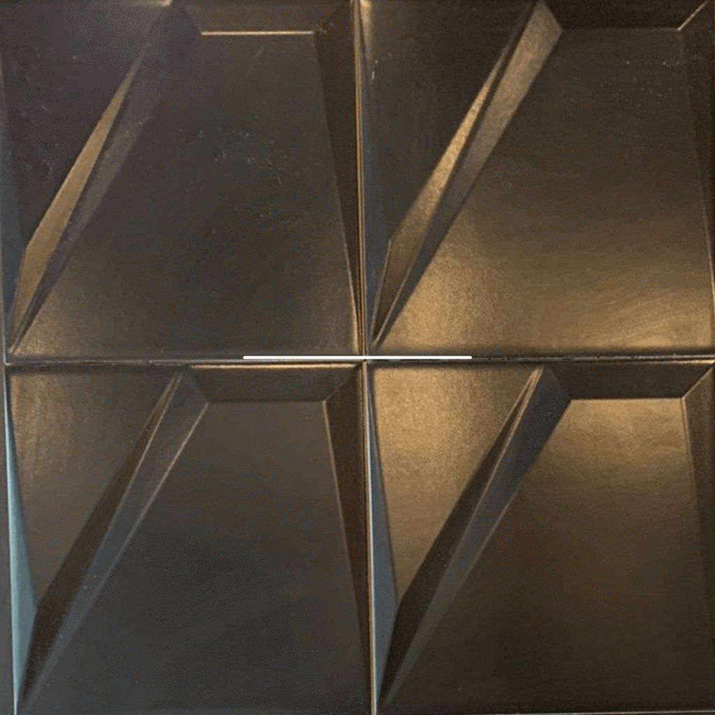 Cerámico Negro 20x20 Con Relieve | Vedek Revestimientos